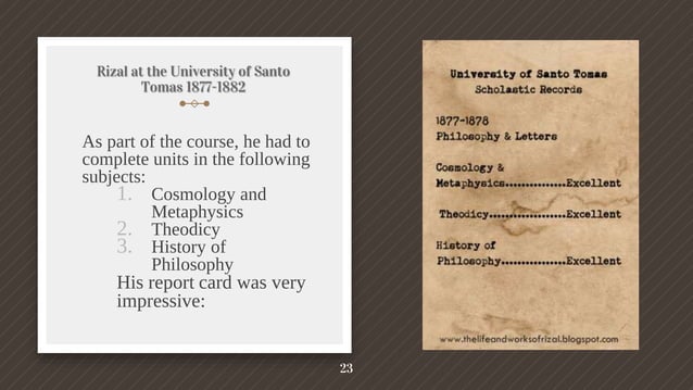 Jose Rizal education life in ATENEO and UST.pptx | Christianity ...