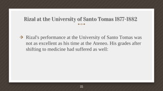 Jose Rizal education life in ATENEO and UST.pptx