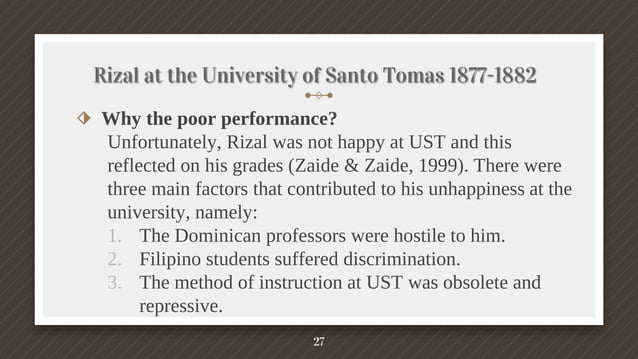 Jose Rizal education life in ATENEO and UST.pptx | Christianity ...
