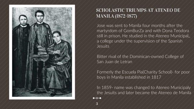 Jose Rizal education life in ATENEO and UST.pptx | Christianity ...