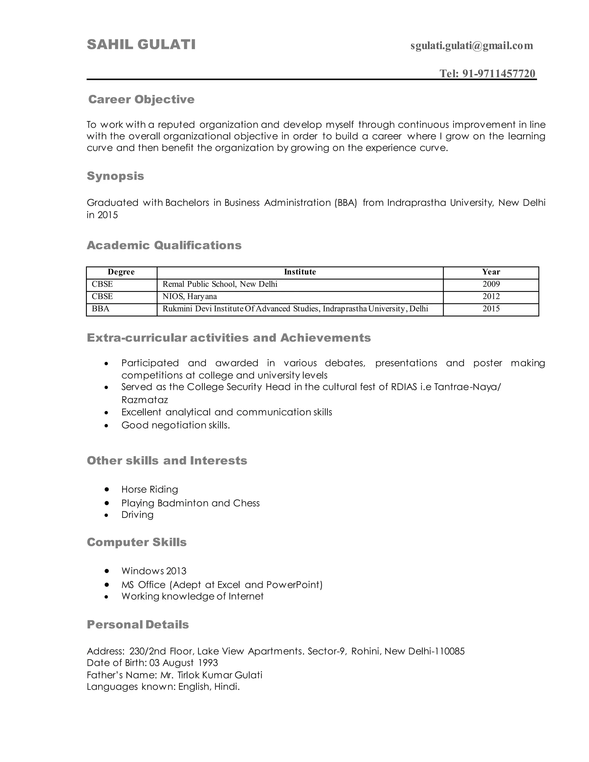 CV_Sahil Gulati (1) | PDF