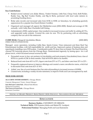RM resume Dec4 (1) | DOCX | Business Administration | Business