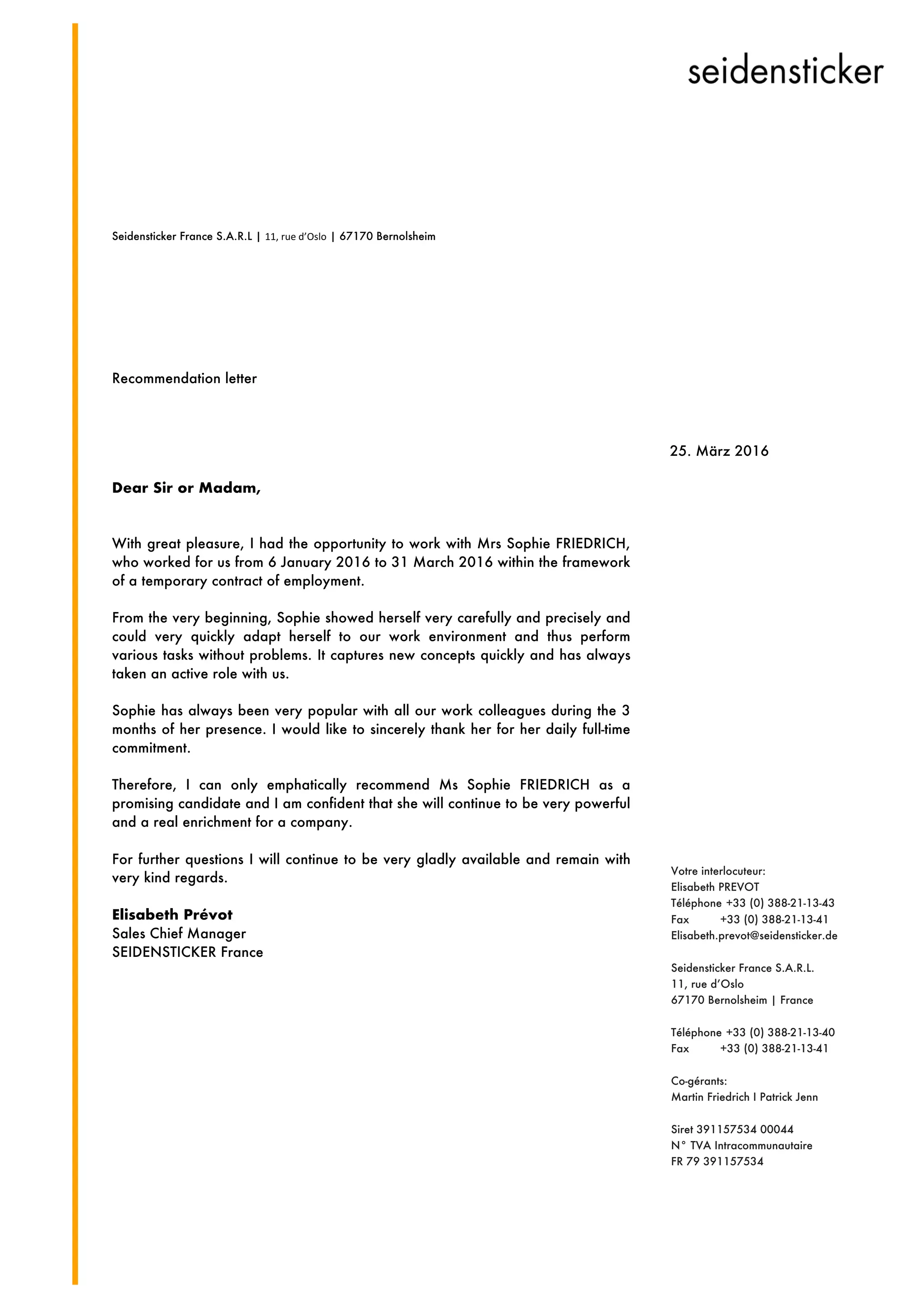 t LETTRE DE RECOMMANDATION english | PDF