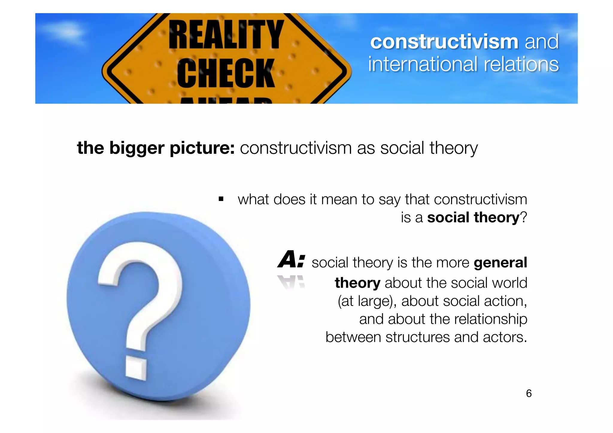 International Relations Constructivism Pt1 Pdf