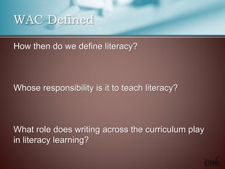 WAC Highlights | PDF