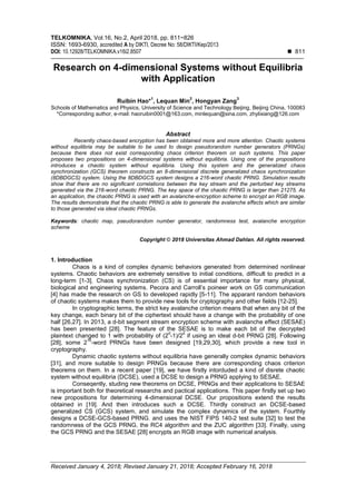 Research on 4-dimensional Systems without Equilibria with Application | PDF