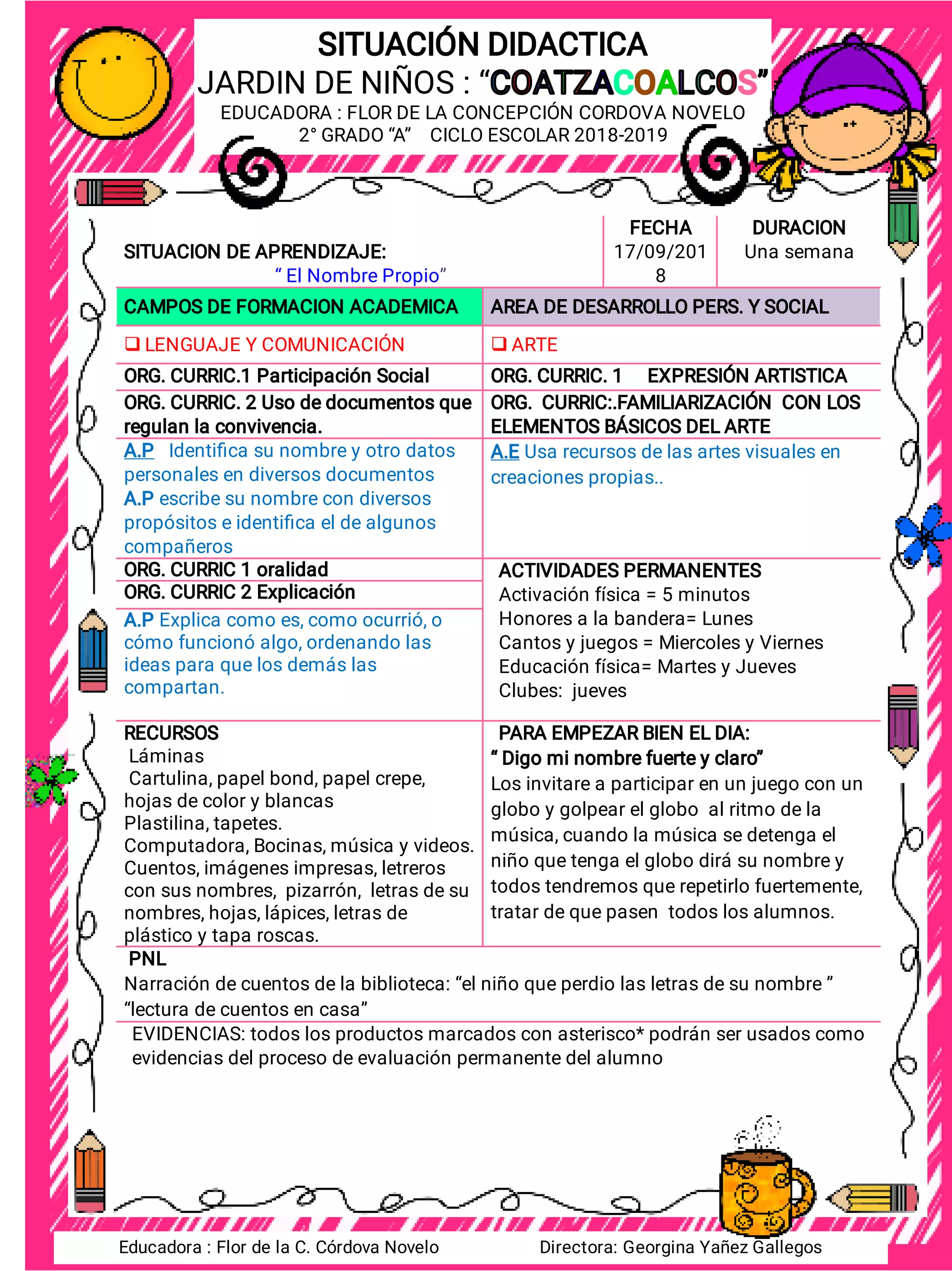 Planeaciones de preescolar | PDF