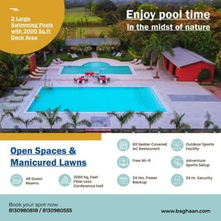 Relax and unwind by our pool, surrounded by nature and open space. | PDF