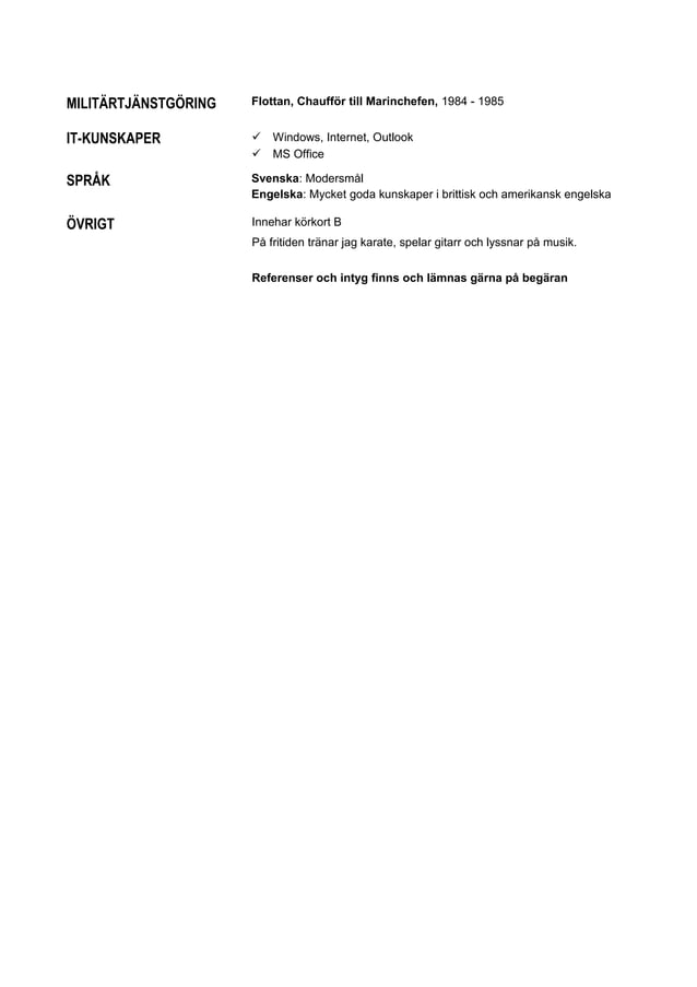 Johan Holmstedt_CV_v2 | PDF