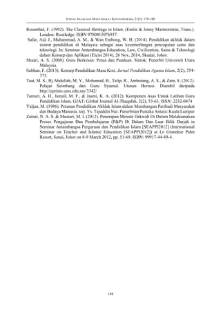 Peranan Guru Pendidikan Islam dalam Membawa Transformasi Terhadap Mobility Sosial dalam ...