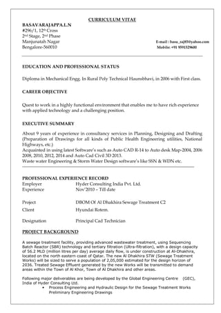 Resume_Basavarajappa. L N | PDF