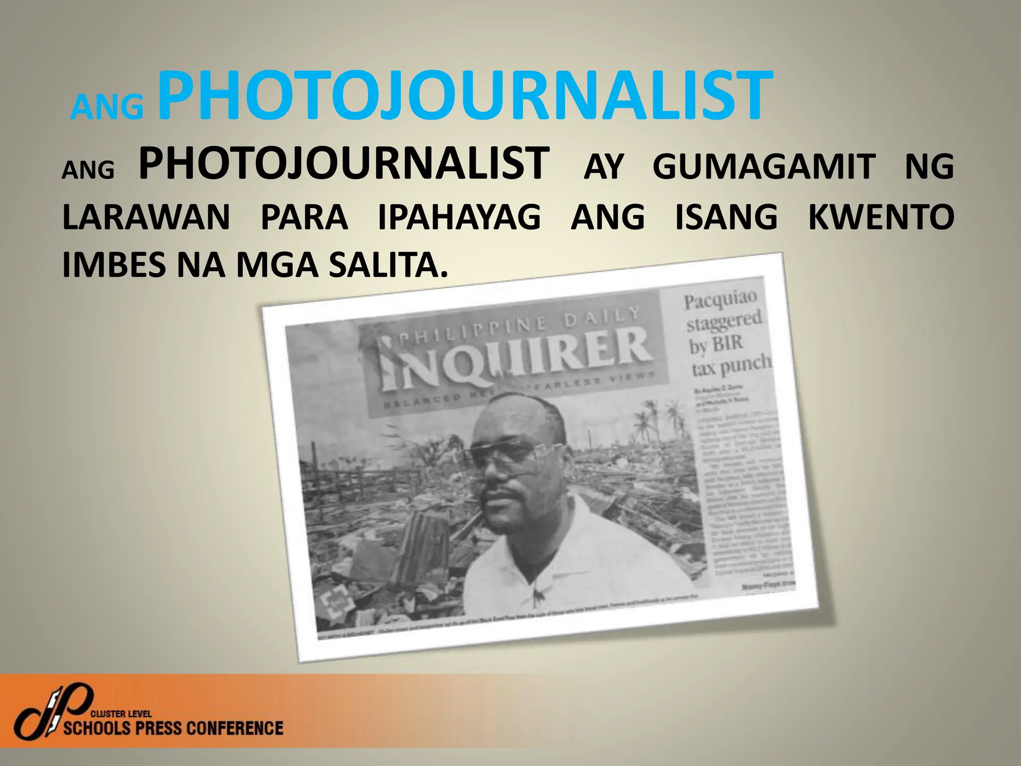 Larawang-Pampahayagan o photo journalism.pptx