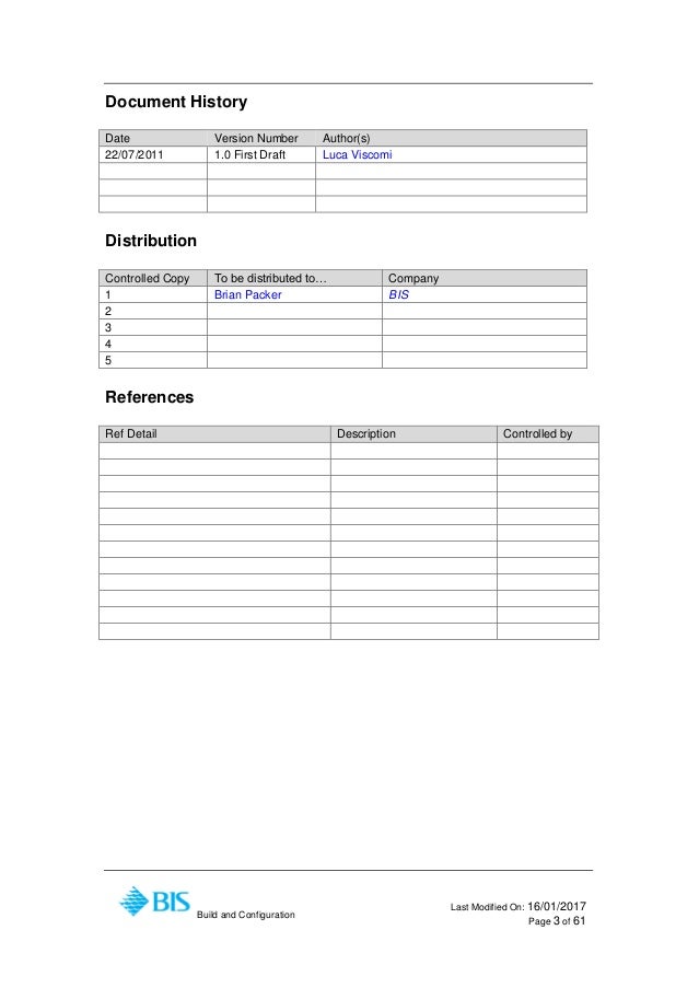 BIS Test LAB Build Document_Draft