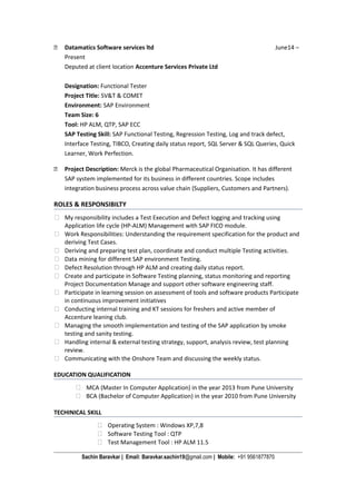 Sachin_Baravkar_Resume1 | PDF