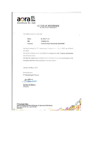 surat referensi | PDF