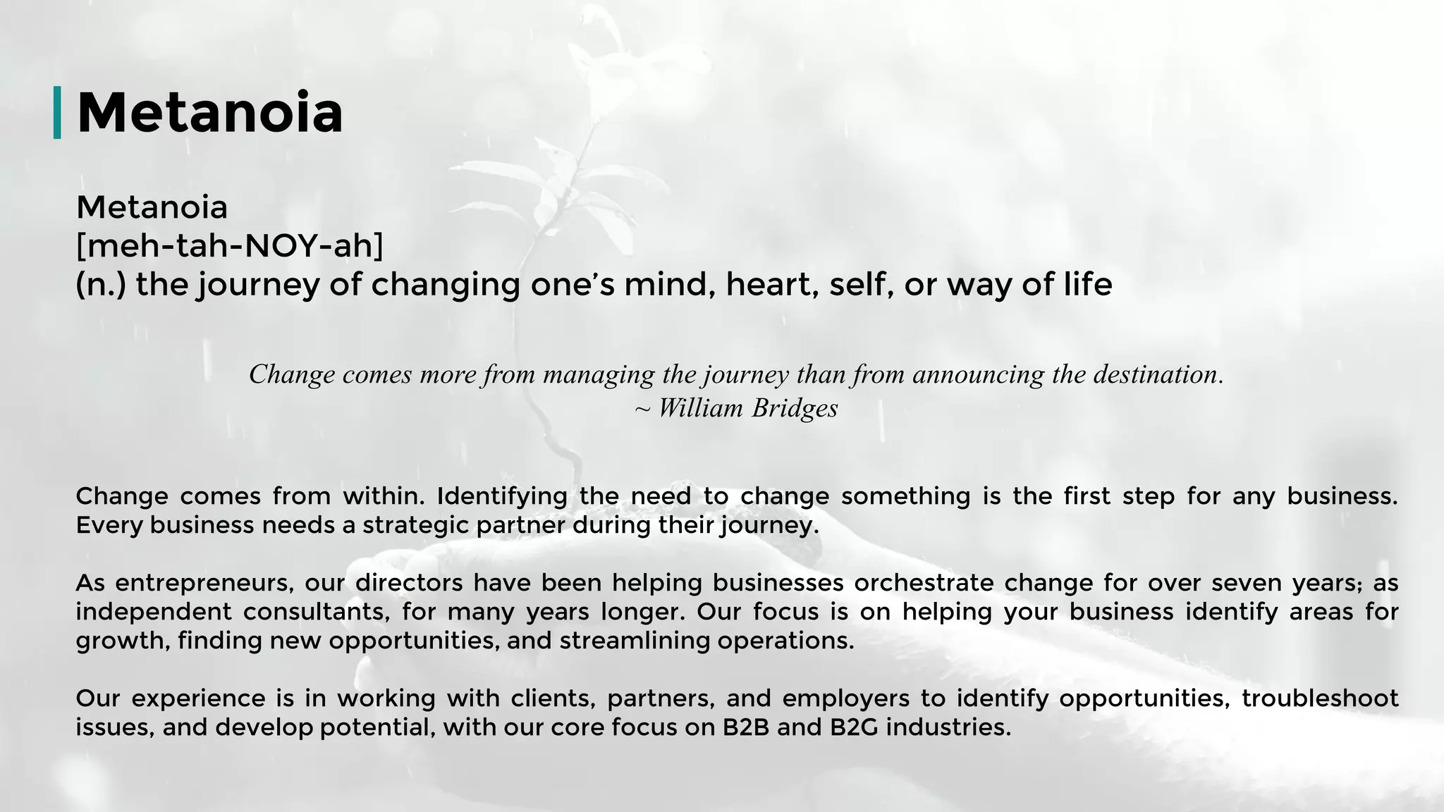 Metanoia - Corporate Profile (October 2016 - Revised) | PDF