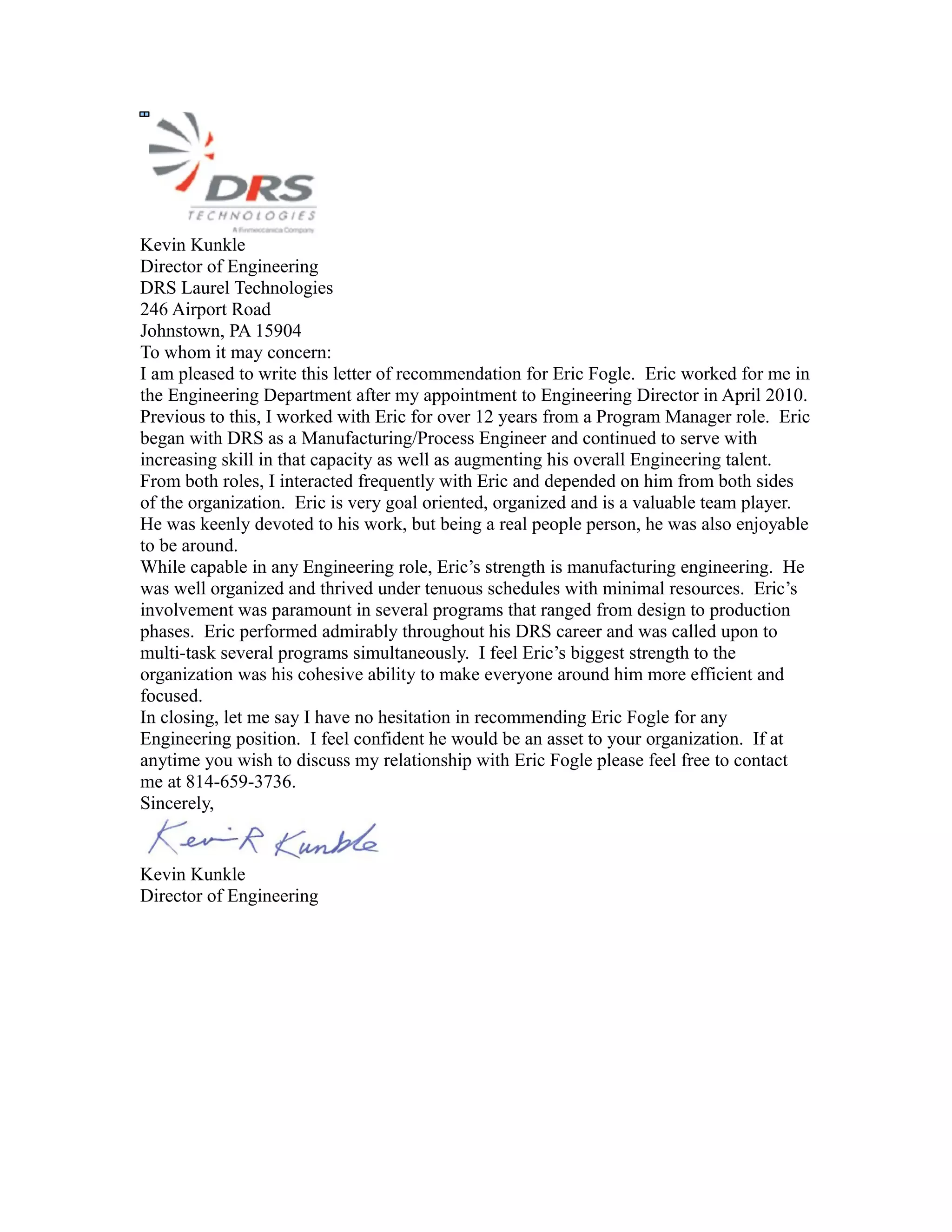 LOR_Fogle_Kevin Kunkle DRS | DOC