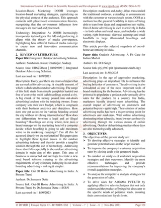 Analysis of Digital Media Advertising Efficacy in Residential Areas and IT Parks | PDF