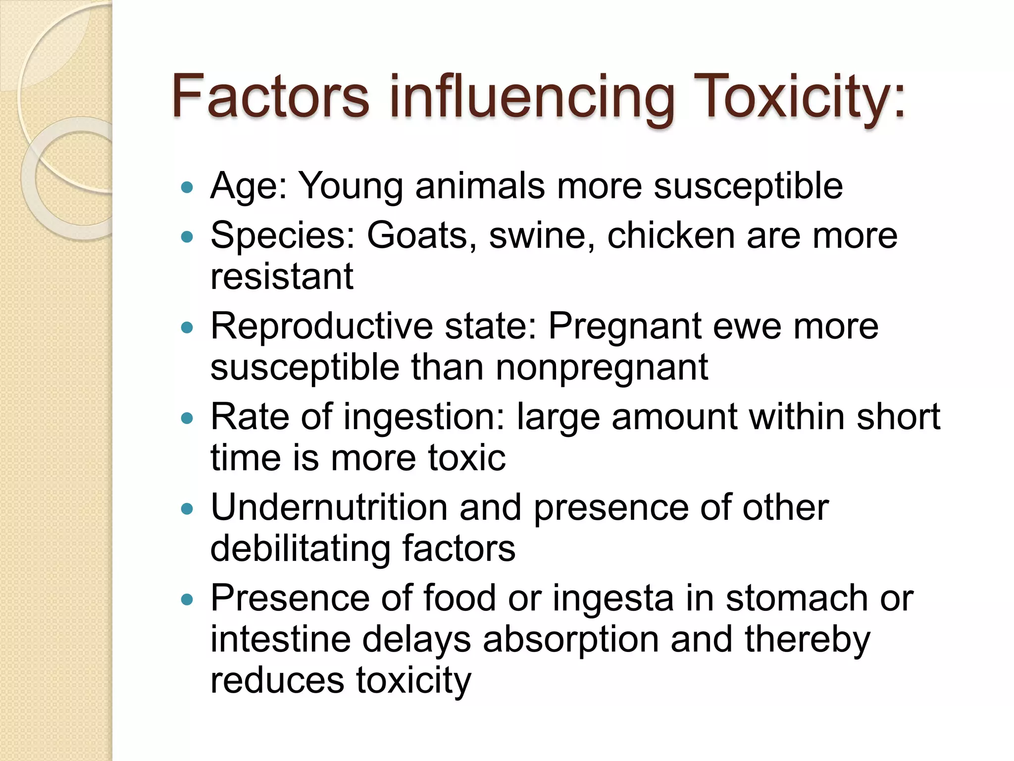Arsenic and Lead Poisoning in Animals | PPTX