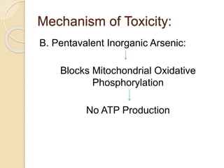 Arsenic and Lead Poisoning in Animals | PPTX