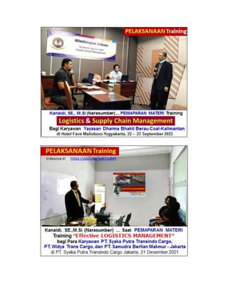 SILABUS Pelatihan _"Effective LOGISTICs MANAGEMENT & PPIC (Inventory & Warehousing). | DOCX