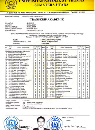 Ijazah & Transkrip Nilai | PDF
