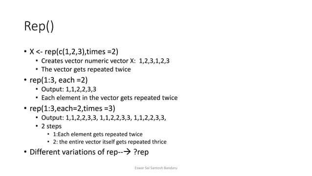 Data Analysis and Programming in R | PPT