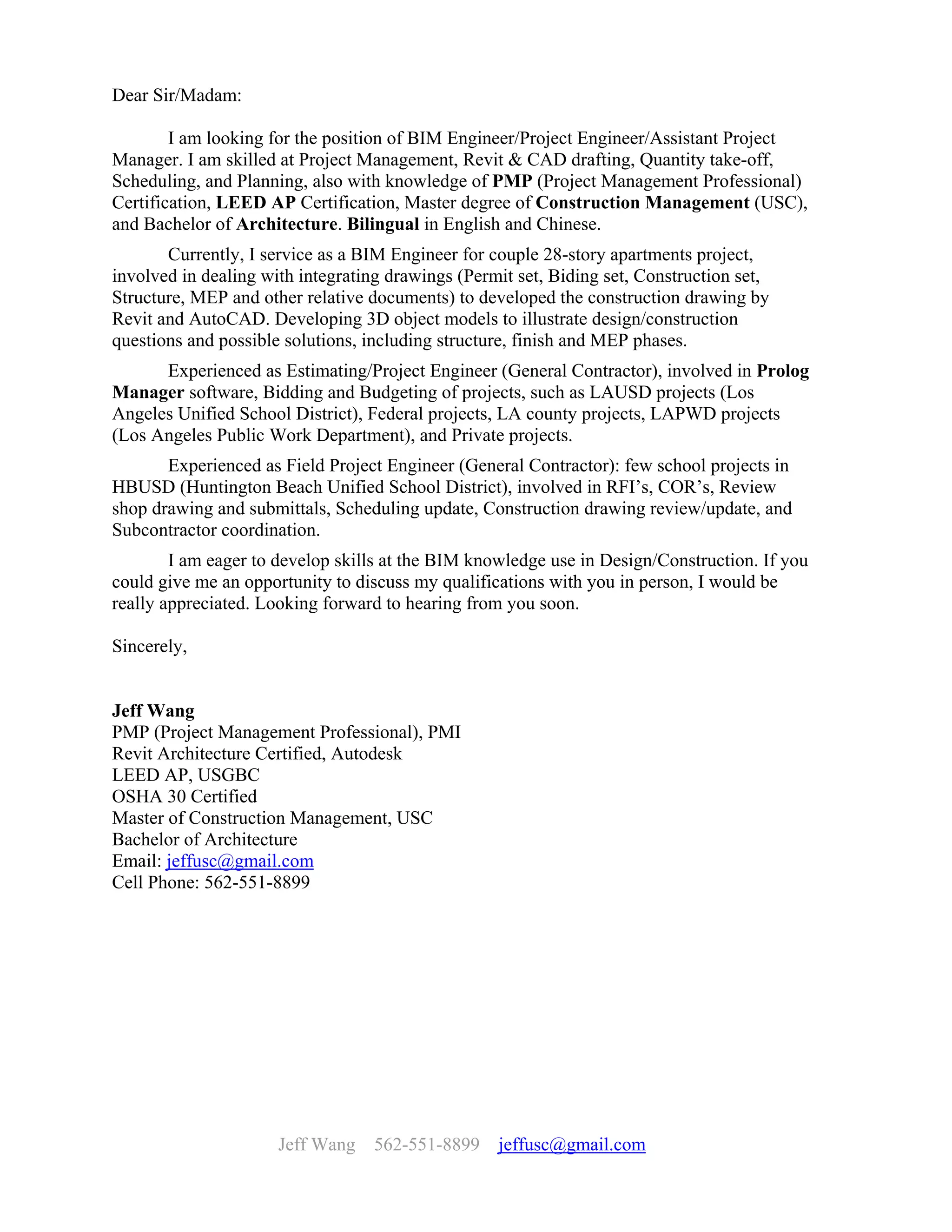 Resume (Jeff) | PDF