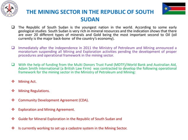 South Sudan Country Presentation | PDF | Commodities | Economy