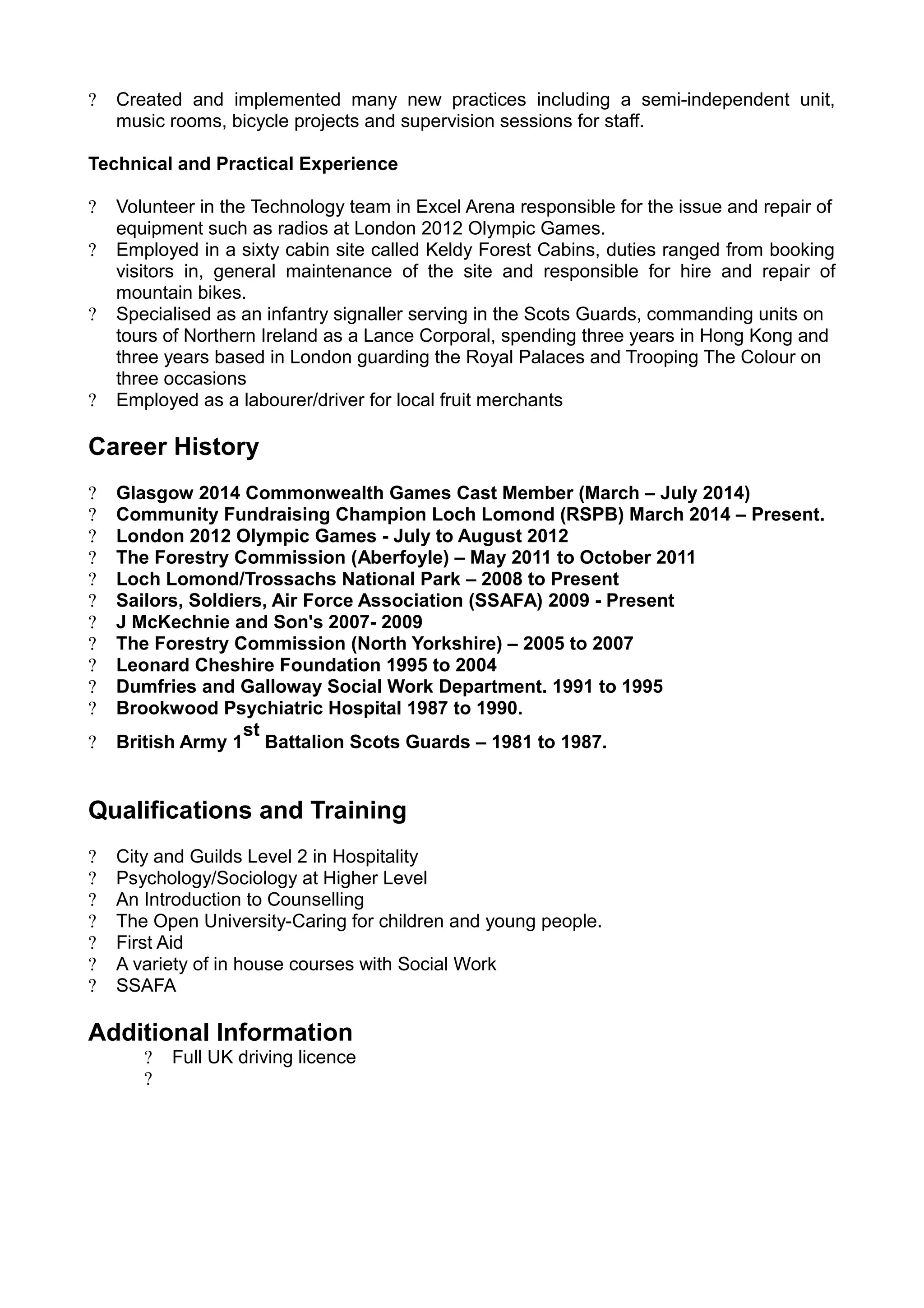 ALAN CRAIG Functional CV | RTF