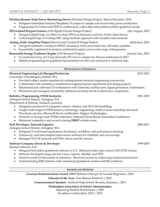 James_Bassett_Resume | PDF | Computing | Technology & Computing