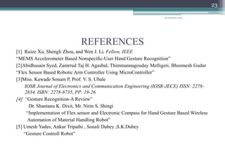 GESTURE CONTROL ROBOTS | PPTX