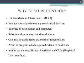 GESTURE CONTROL ROBOTS | PPTX