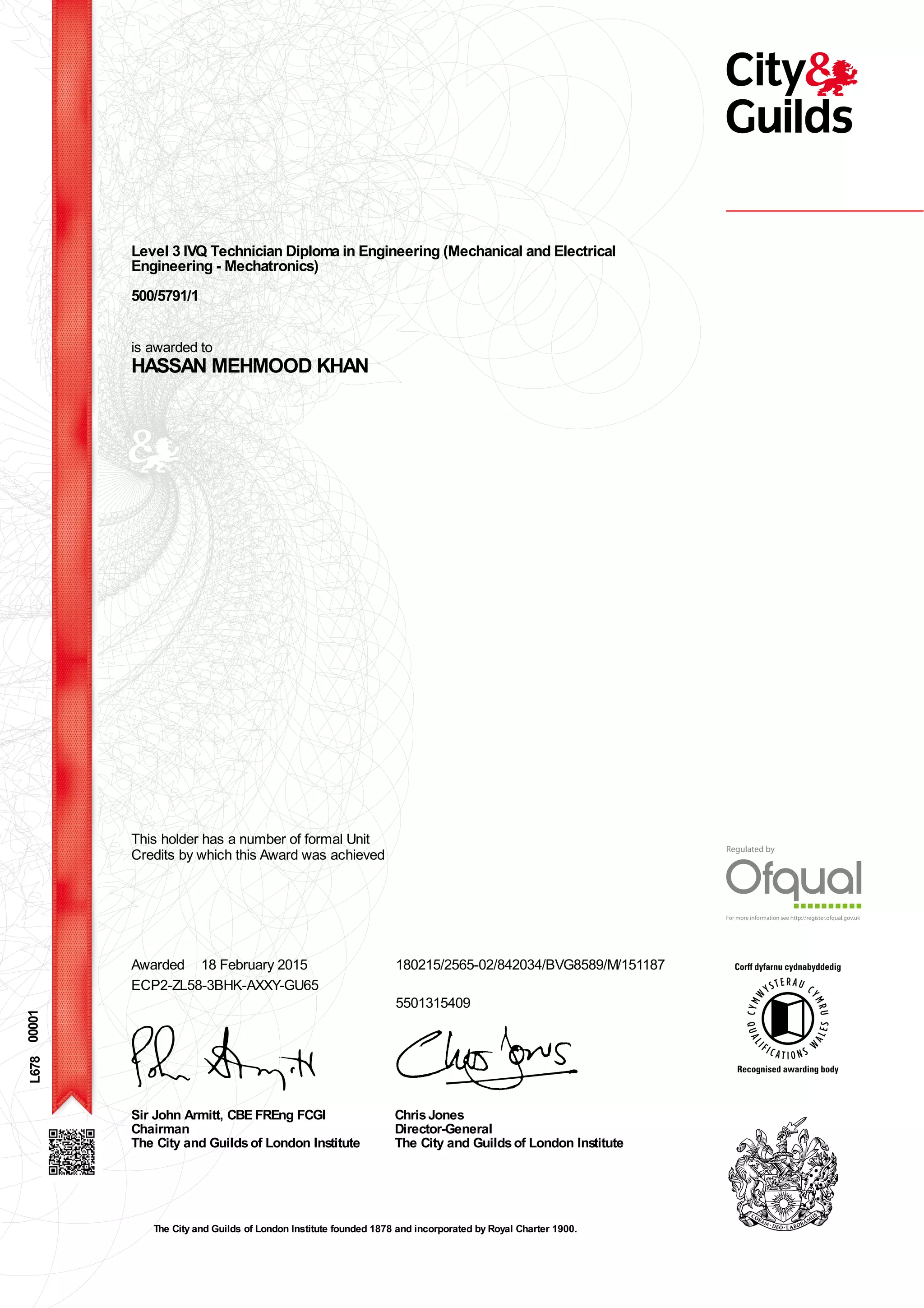 Certificate- City&Guilds L3 | PDF