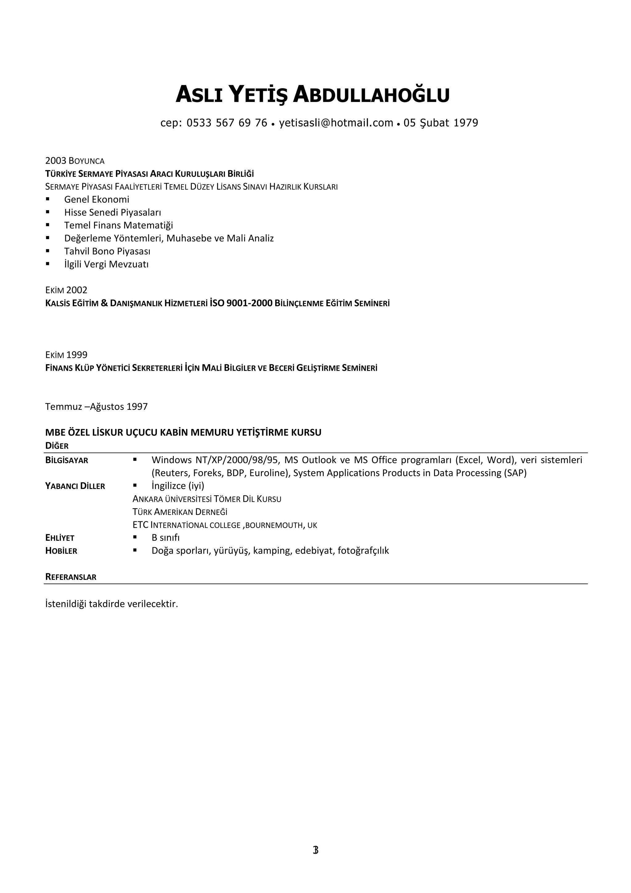asliabdullahoğlu cv-2 | PDF