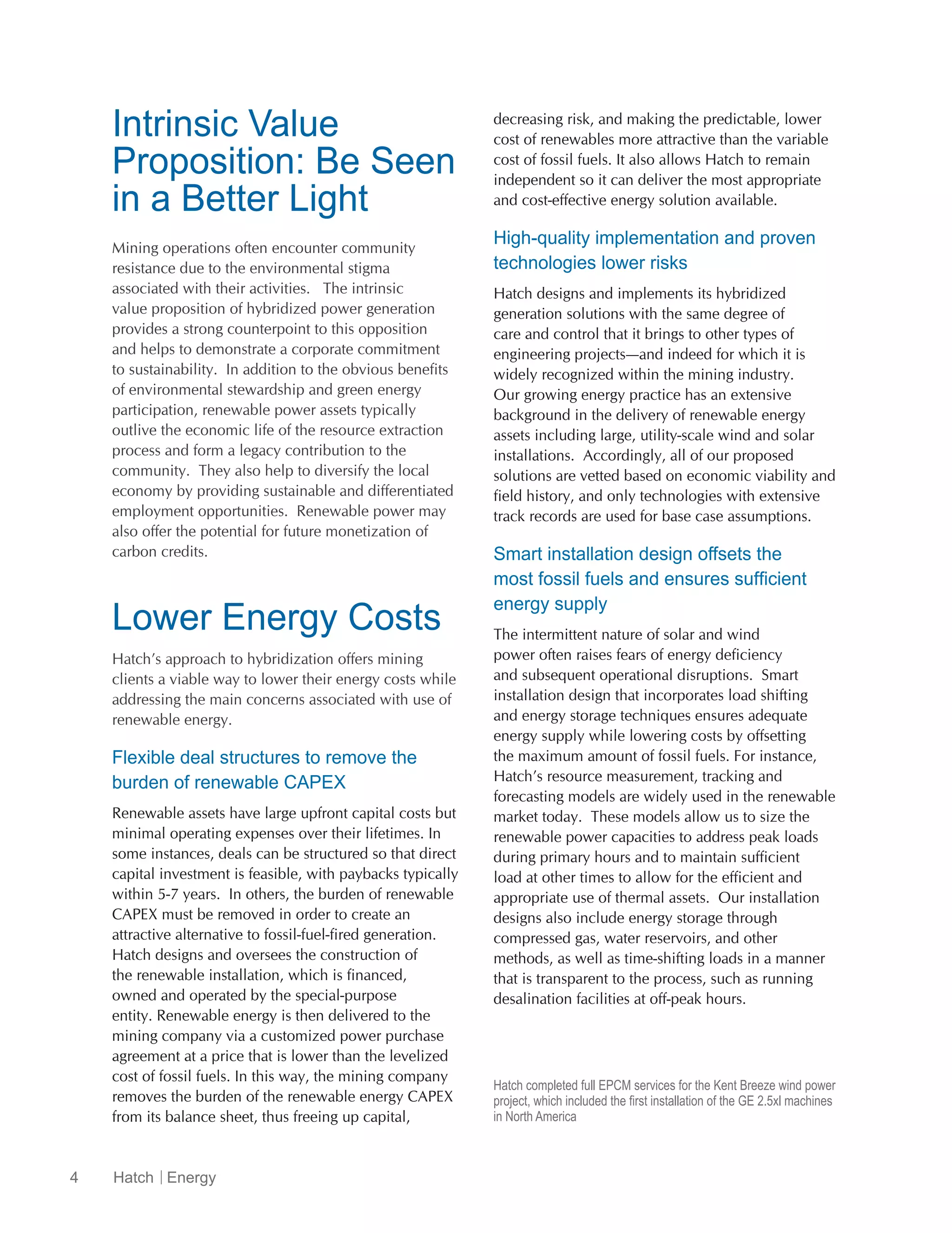 Hybrid Power - Hatch Leading the way | PDF