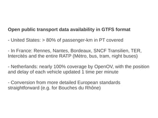 OpenDataWeek Marseille 2013 : Andrew Byrd -- The General Transit Feed ...