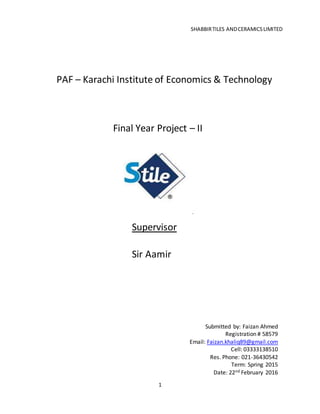 Final Year Report_Updated | DOCX