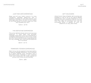 Dunhill Spa barber pricelist | PDF