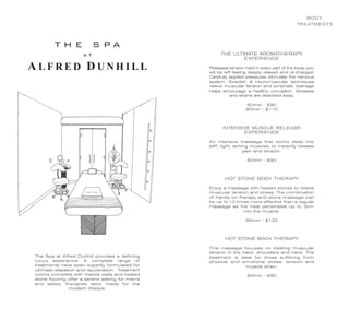 Dunhill Spa barber pricelist | PDF