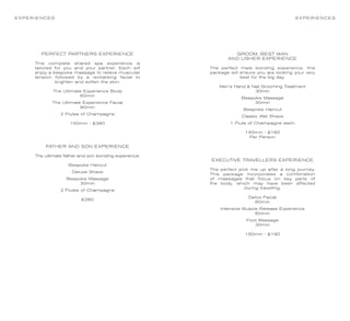 Dunhill Spa barber pricelist | PDF