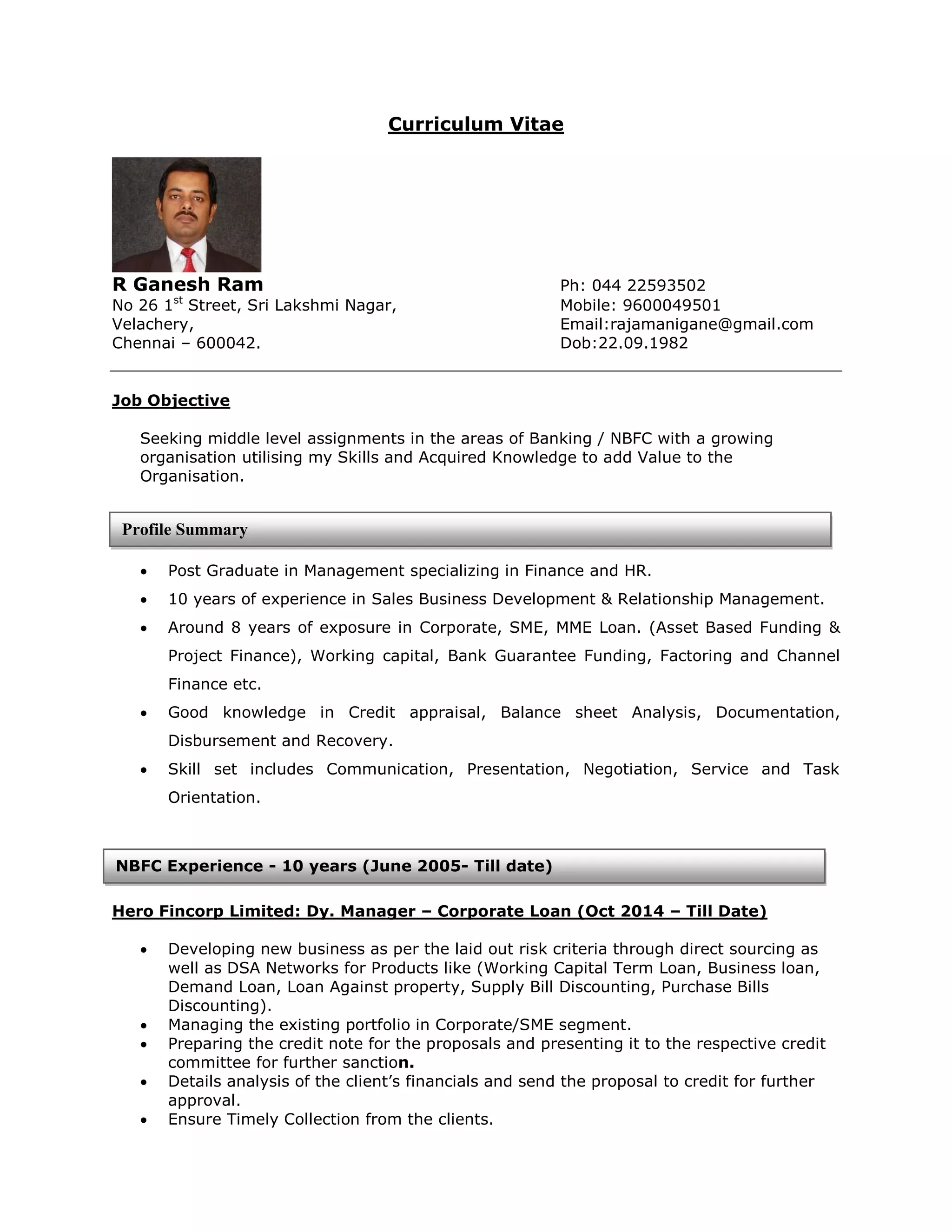 Ganesh Resume 2015 July | PDF