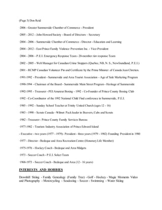 Don Reid Resume | DOCX