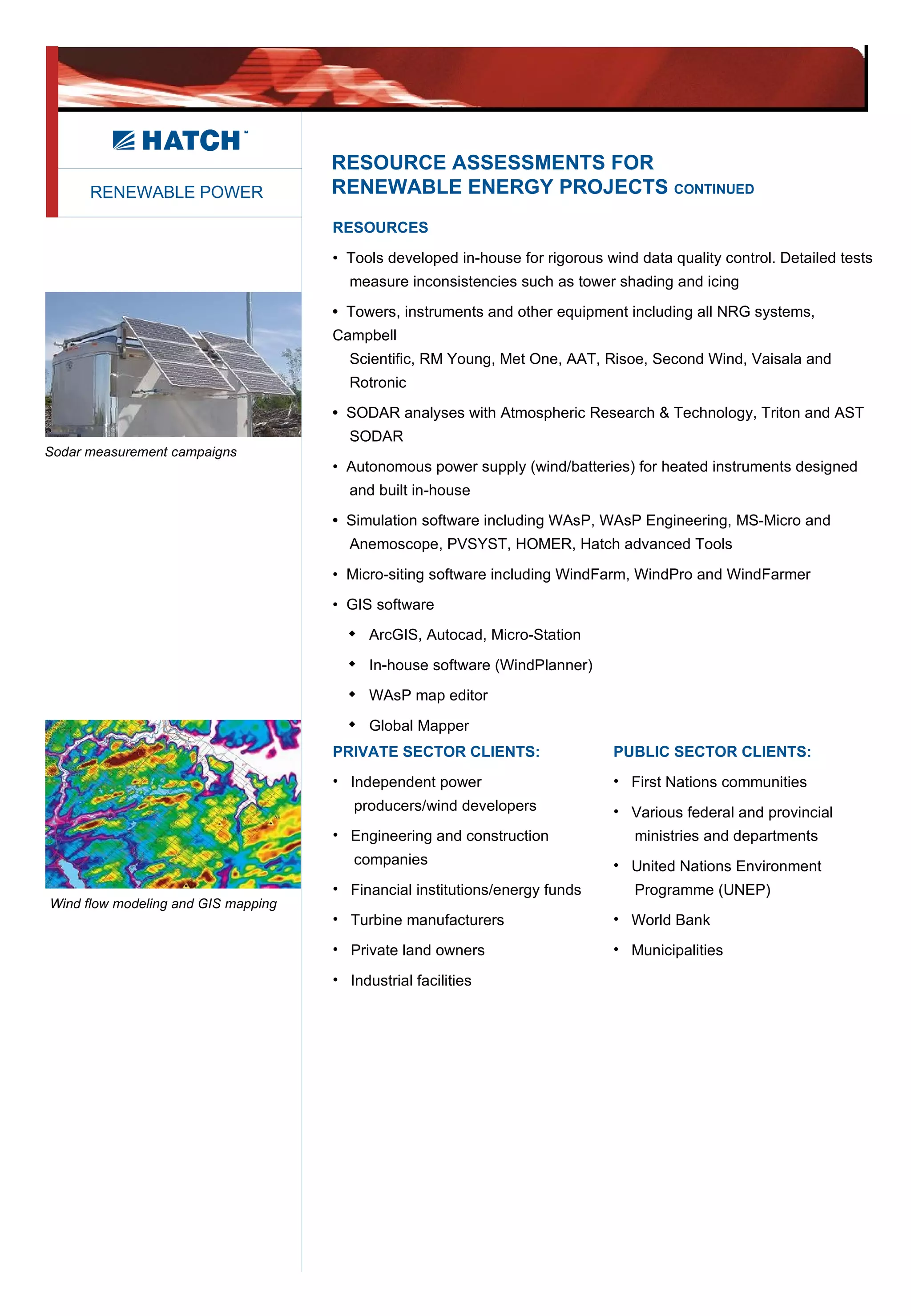 Wind and Solar Resource Assessment | PDF