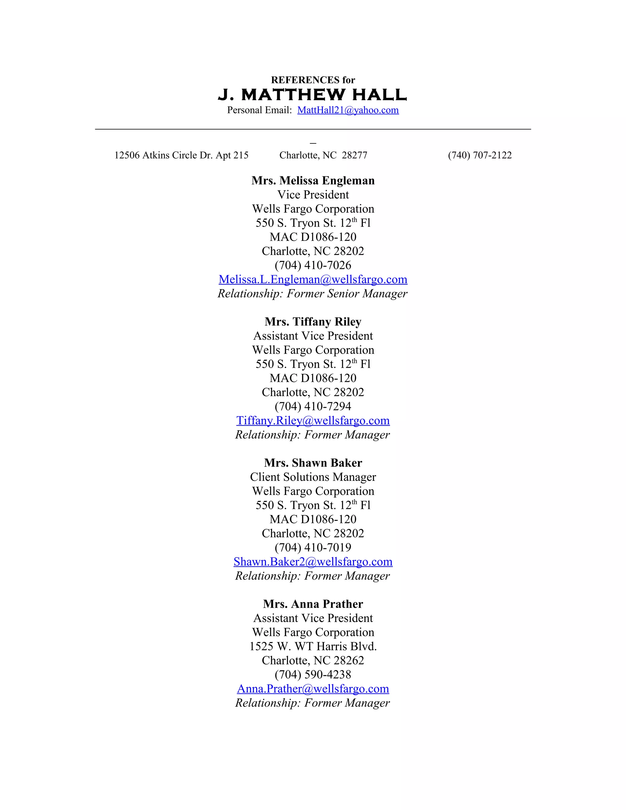 J. Matthew Hall Reference List 5-18-16 | PDF