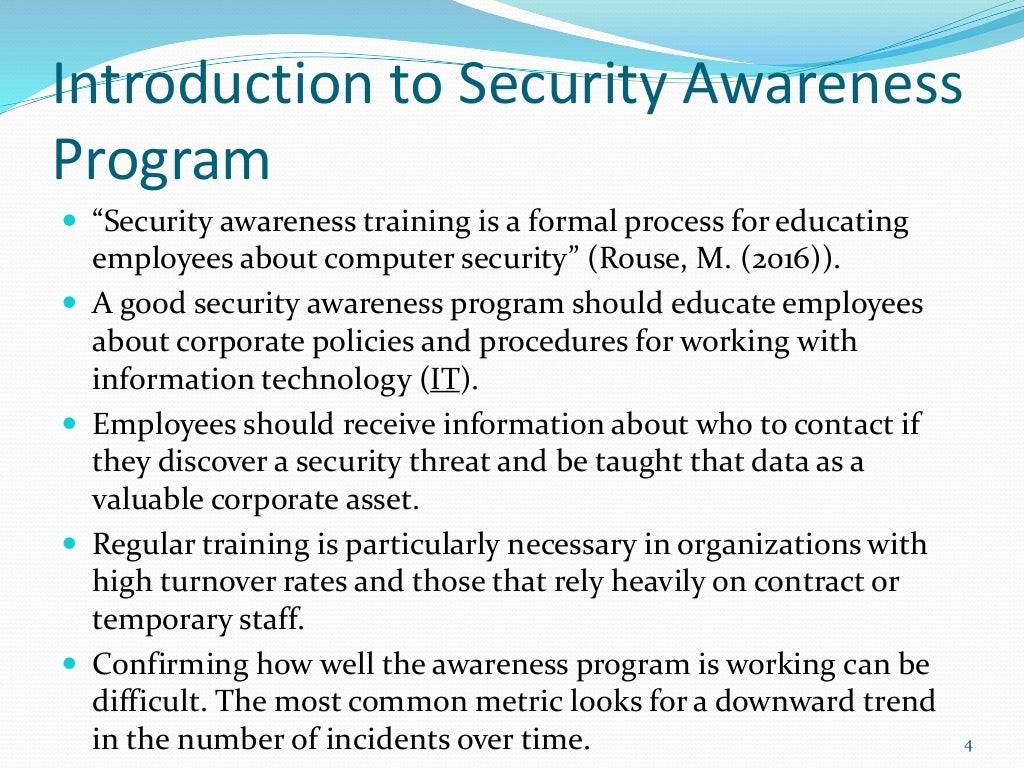 Security Awareness Program