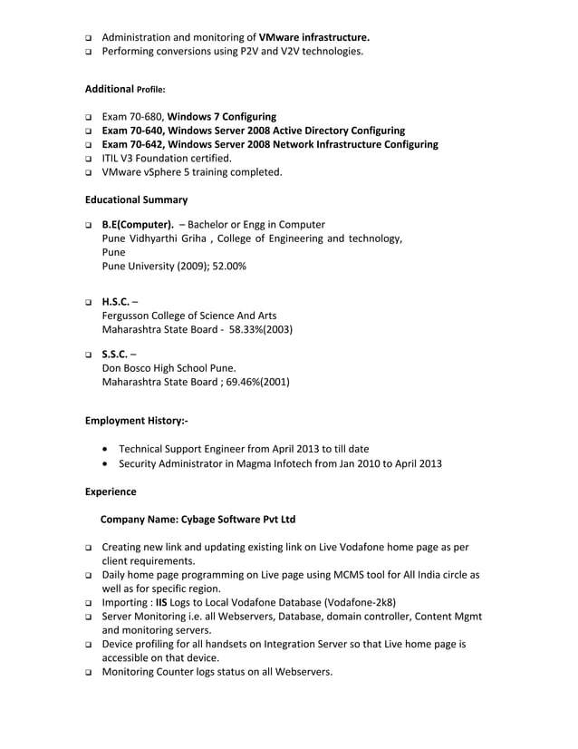 Bhagat Nikhil Arvind Resume | PDF