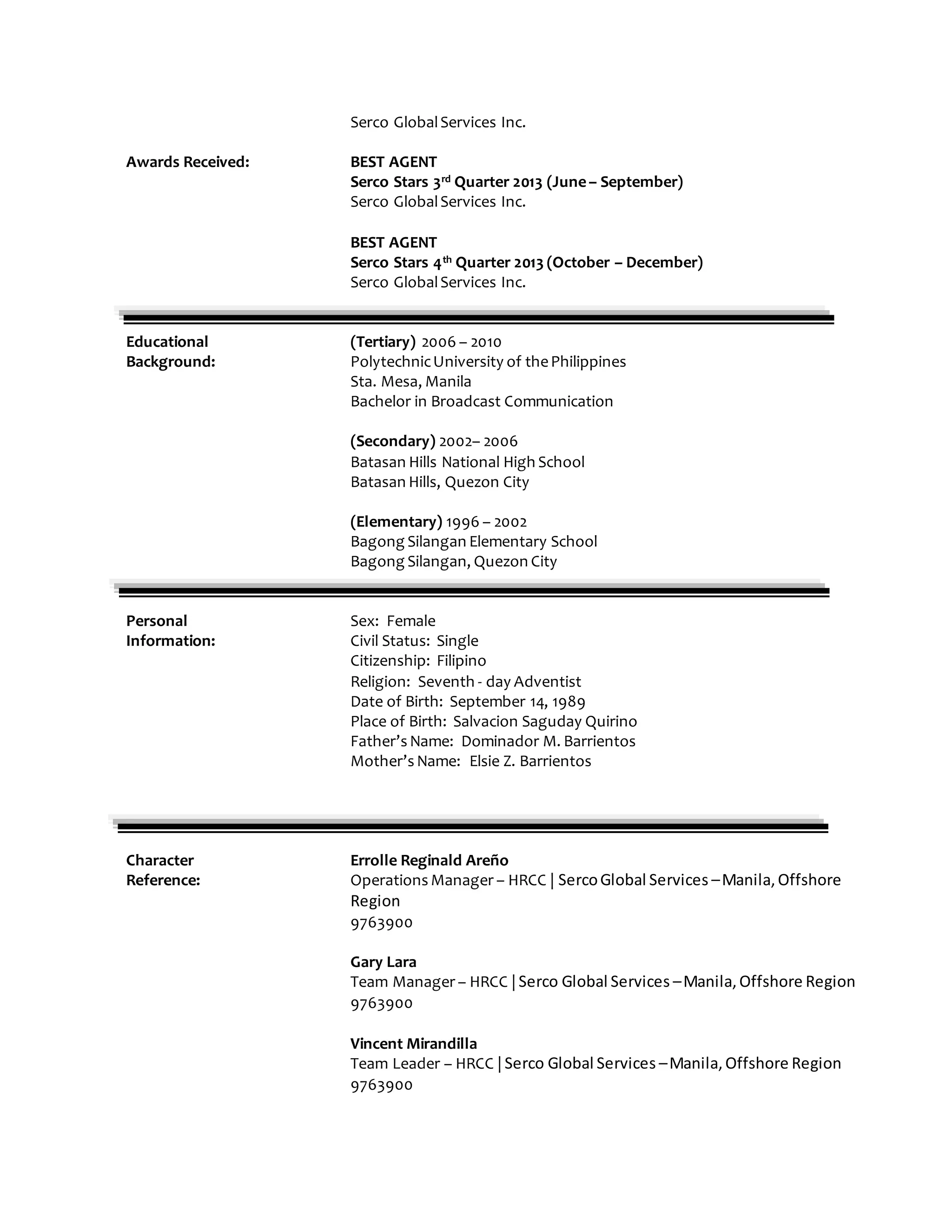 m.resume | DOCX