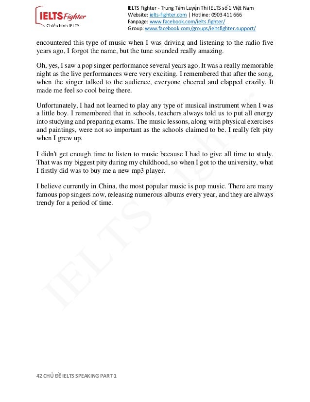 42 chủ đề trong Speaking part 1- IELTS Fighter Chuẩn.pdf