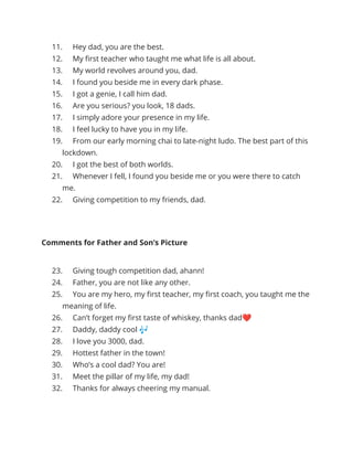 42 comments for father to use now in facebook & instagram | PDF ...